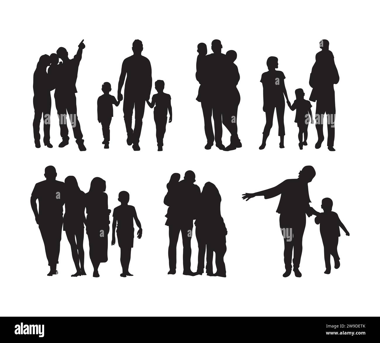 Family Vector, Family Svg Bundle, People Vector, Family Silhouette ...