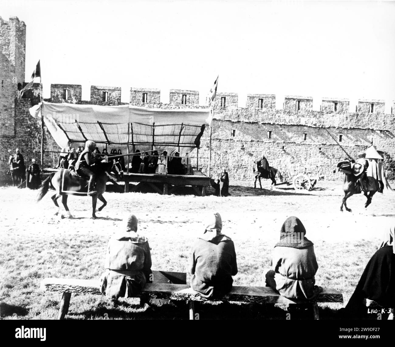 Jousting Knights in THE LION IN WINTER 1968 director ANTHONY HARVEY ...