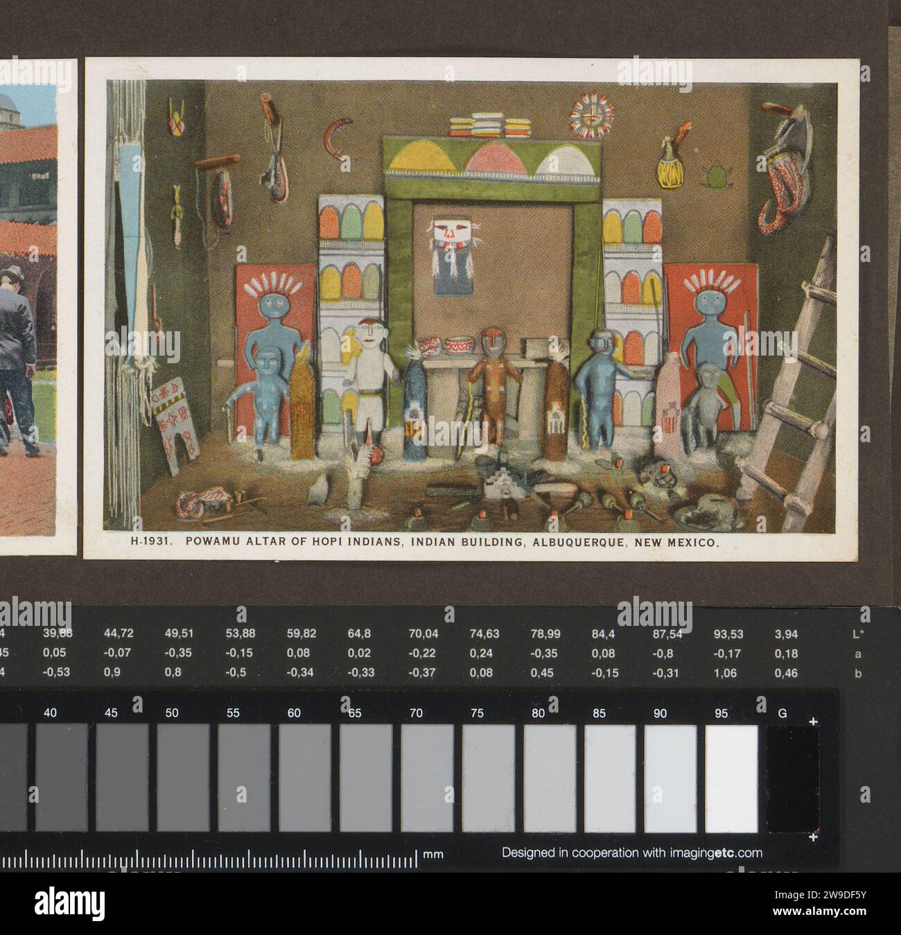 Powamu altar of Hopi Indians, Indian building, Albuquerque, New Mexico ...