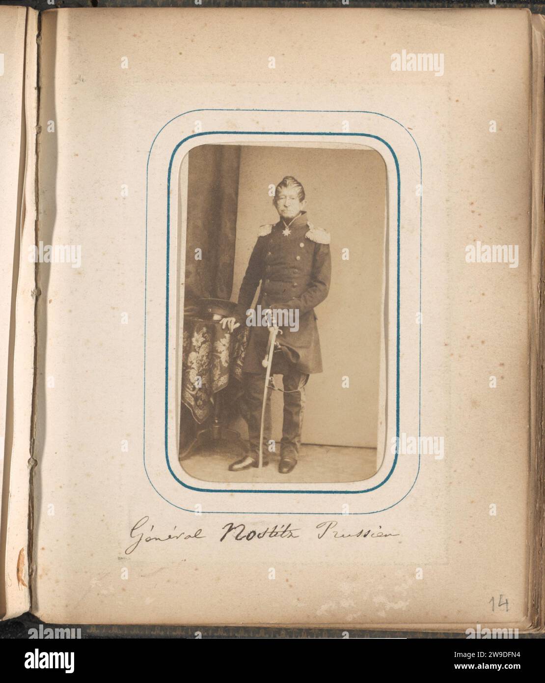 Portrait of the Prussian General von Nostitz, c. 1860 - c. 1865 ...