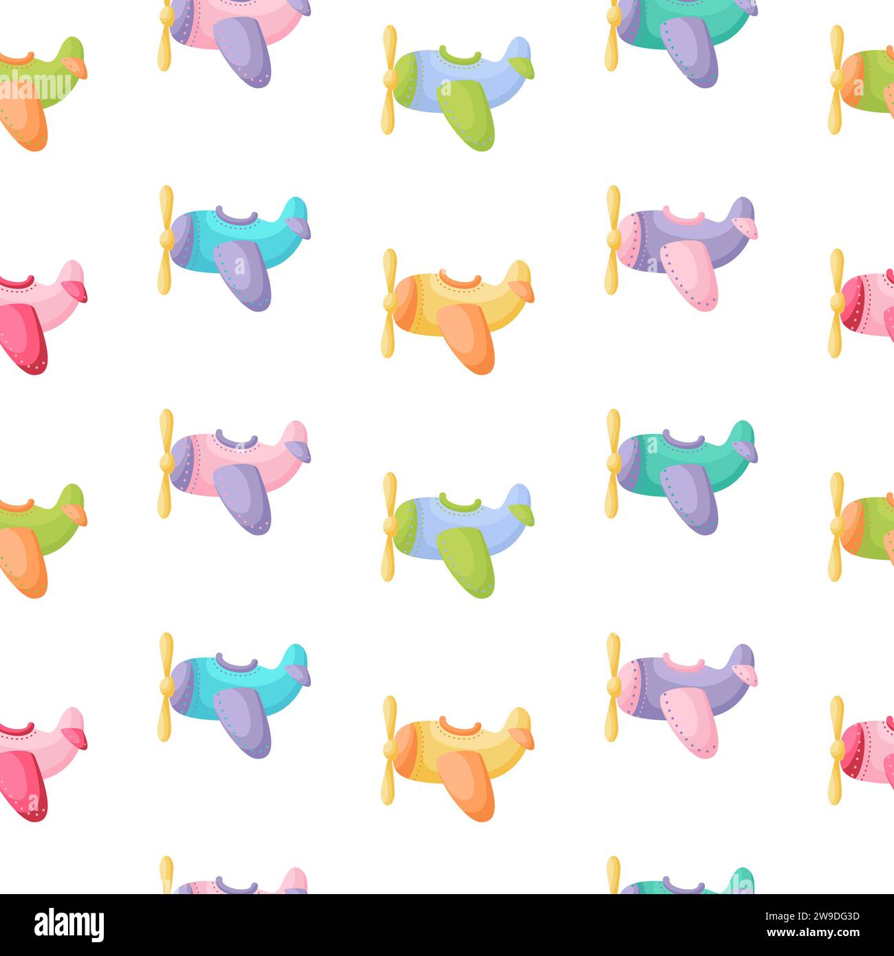 Cute children's seamless pattern with planes. Creative kids texture for ...
