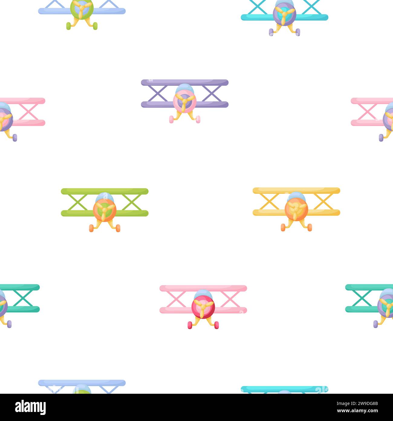 Cute children's seamless pattern with planes. Creative kids texture for ...