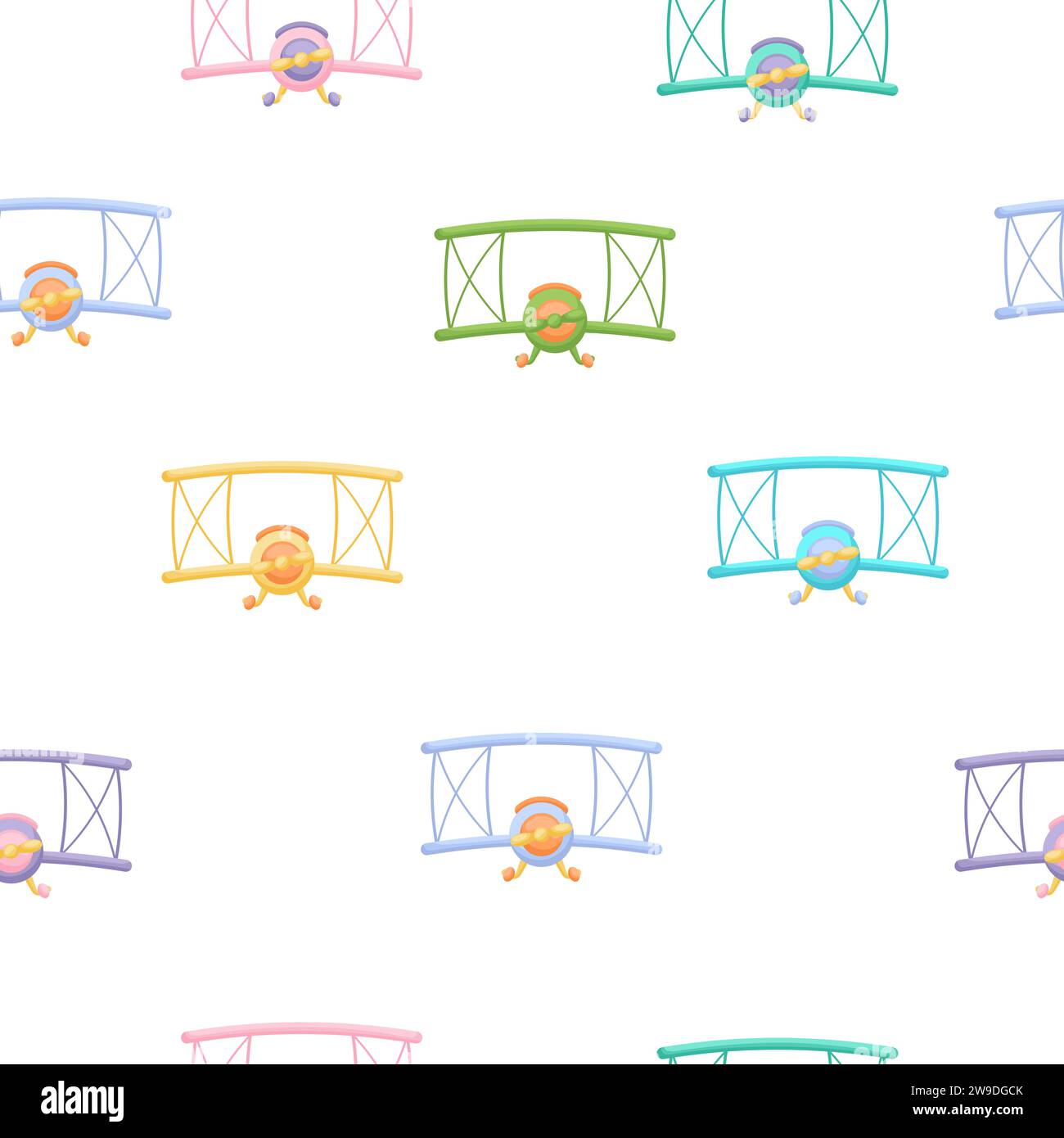 Cute children's seamless pattern with planes. Creative kids texture for ...