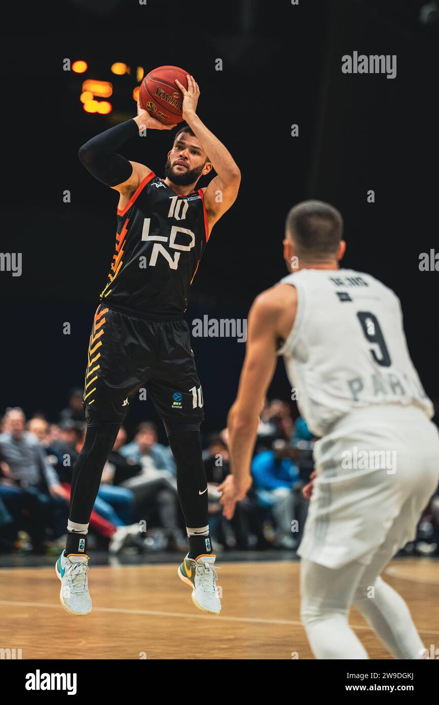 Paris, France. 26th Dec, 2023. Luke NELSON (London) during the BKT ...