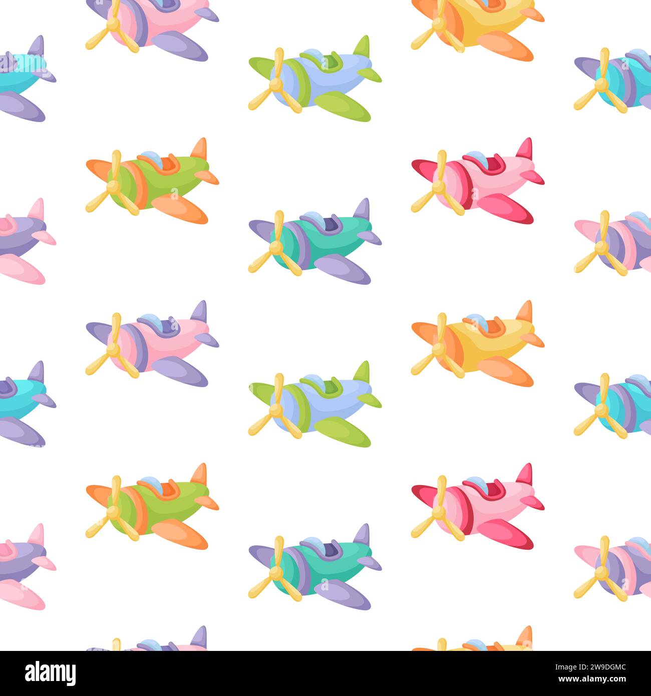 Cute children's seamless pattern with planes. Creative kids texture for ...