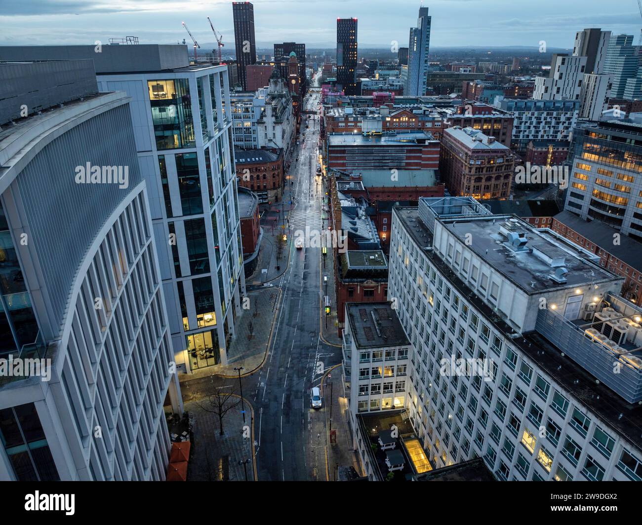 Aerial view of oxford city centre hi-res stock photography and images ...