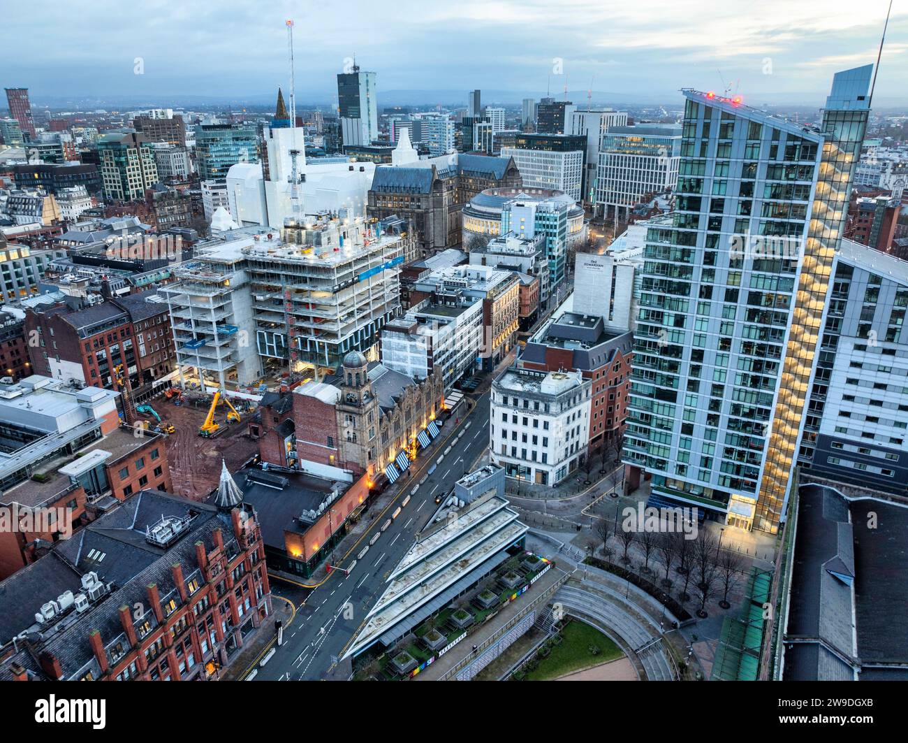 Victoria station aerial manchester hi-res stock photography and images ...