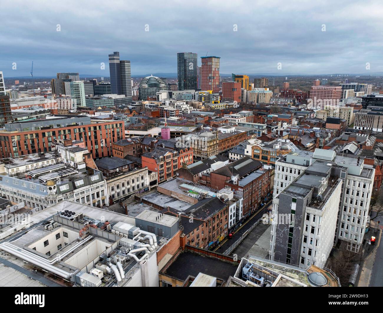 Aerial image of Manchester Northern Quarter Stock Photo - Alamy