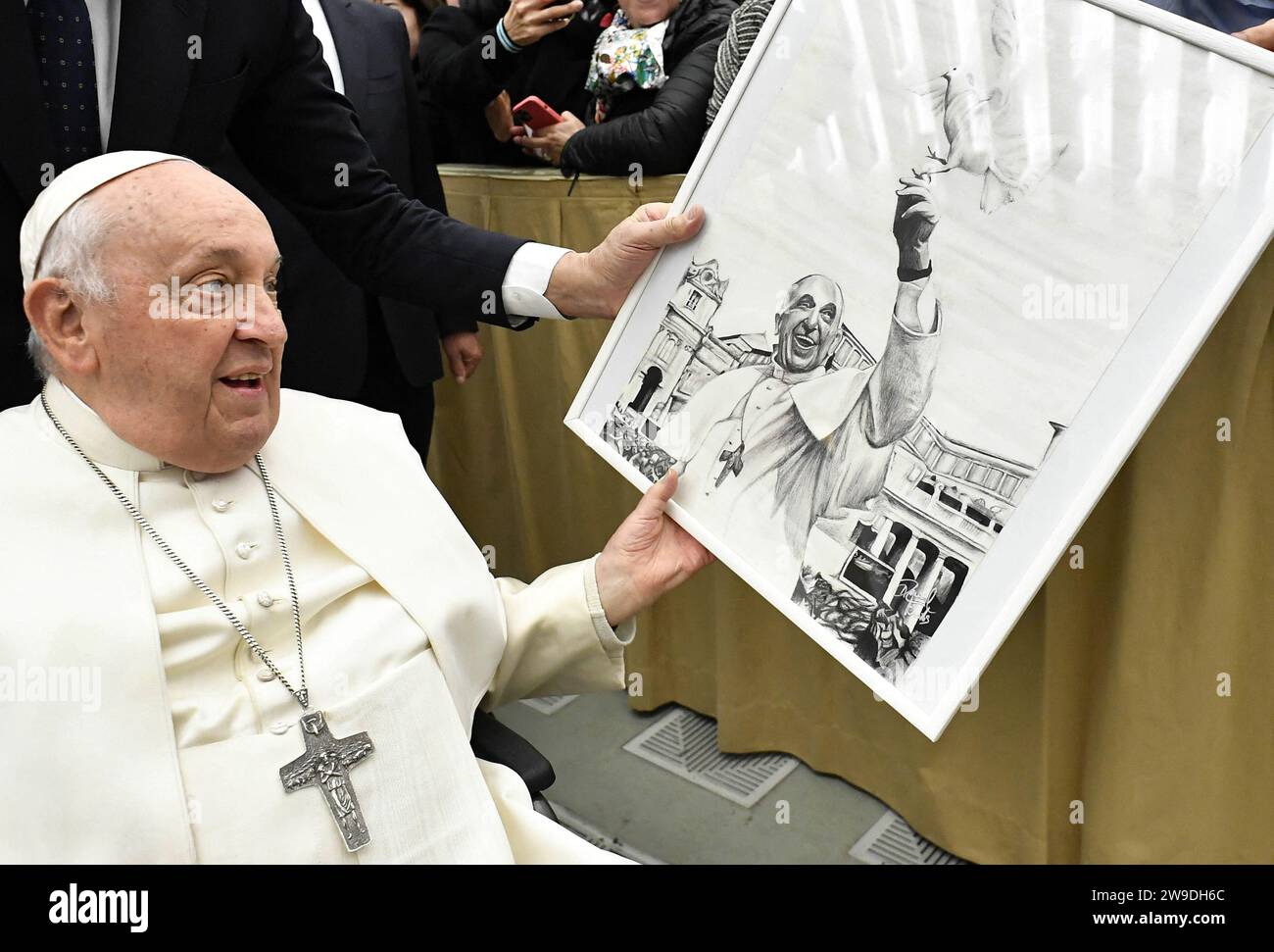 Pope Francis leads the weekly general audience at the Paul VI Hall in ...