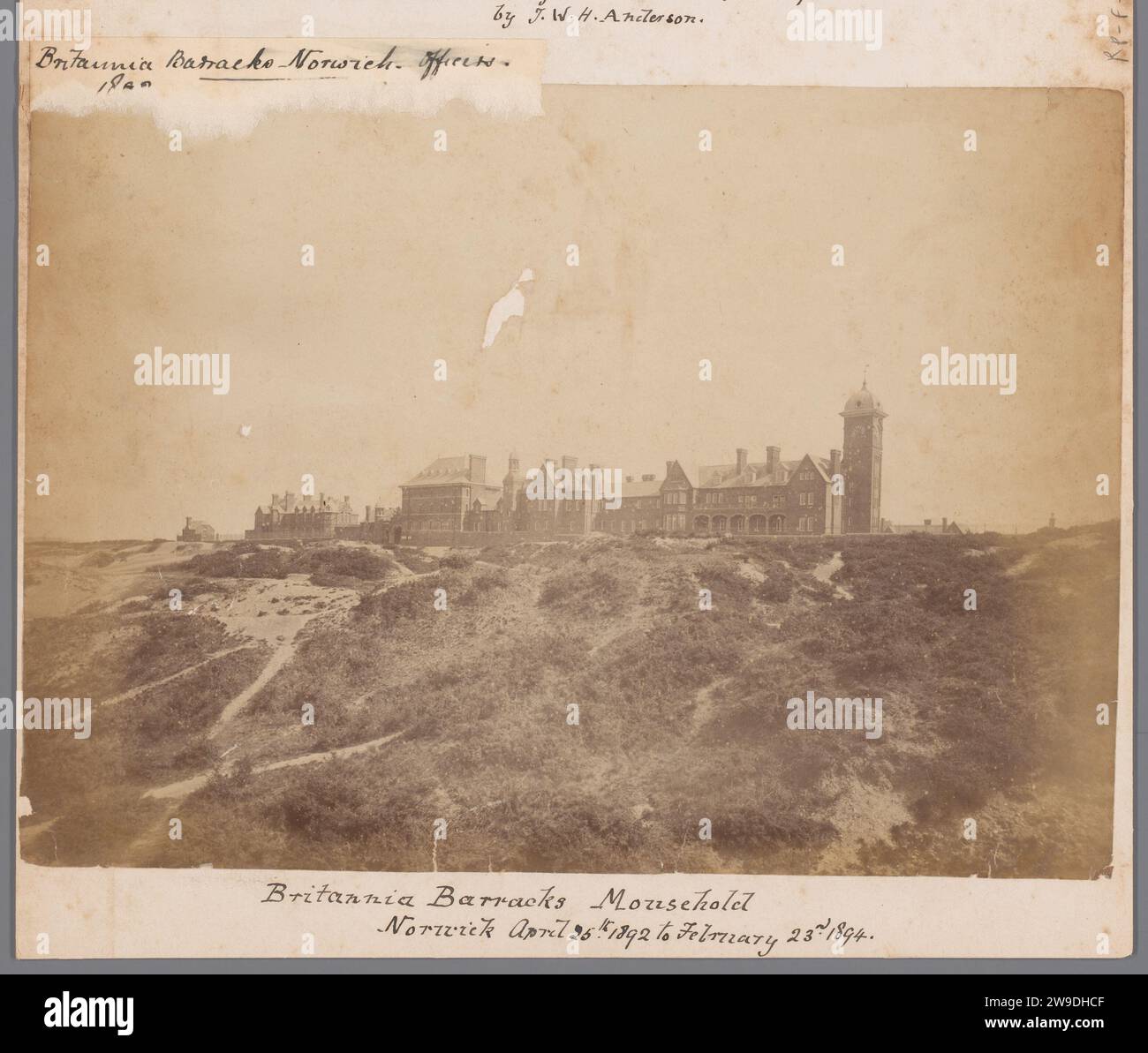 Britannia Barracks, Mousehold Heath, Norwich, Engeland, c. 1892 - c ...