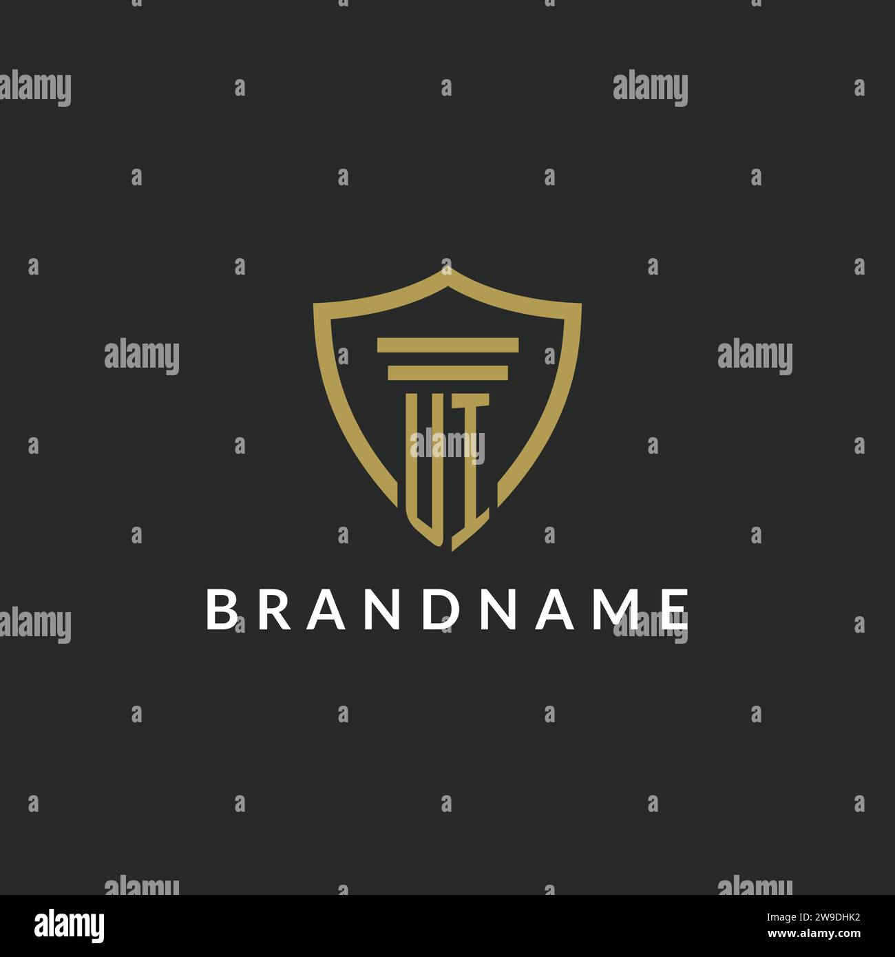 Ui logos hi-res stock photography and images - Alamy