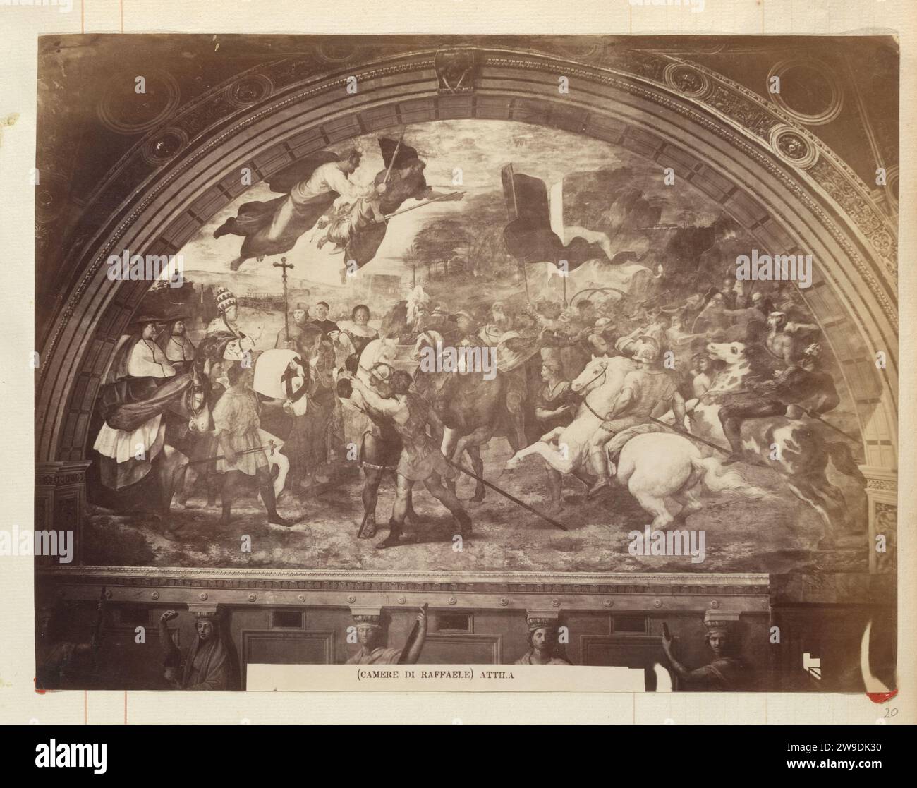 Fresco in the apostolic palace in Vatican City, representing the ...