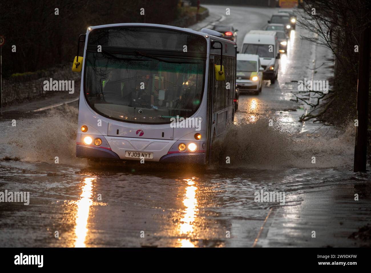 West Yorkshire, UK. 27st Dec, 2023. UK Weather. Storm Gerrit brought ...