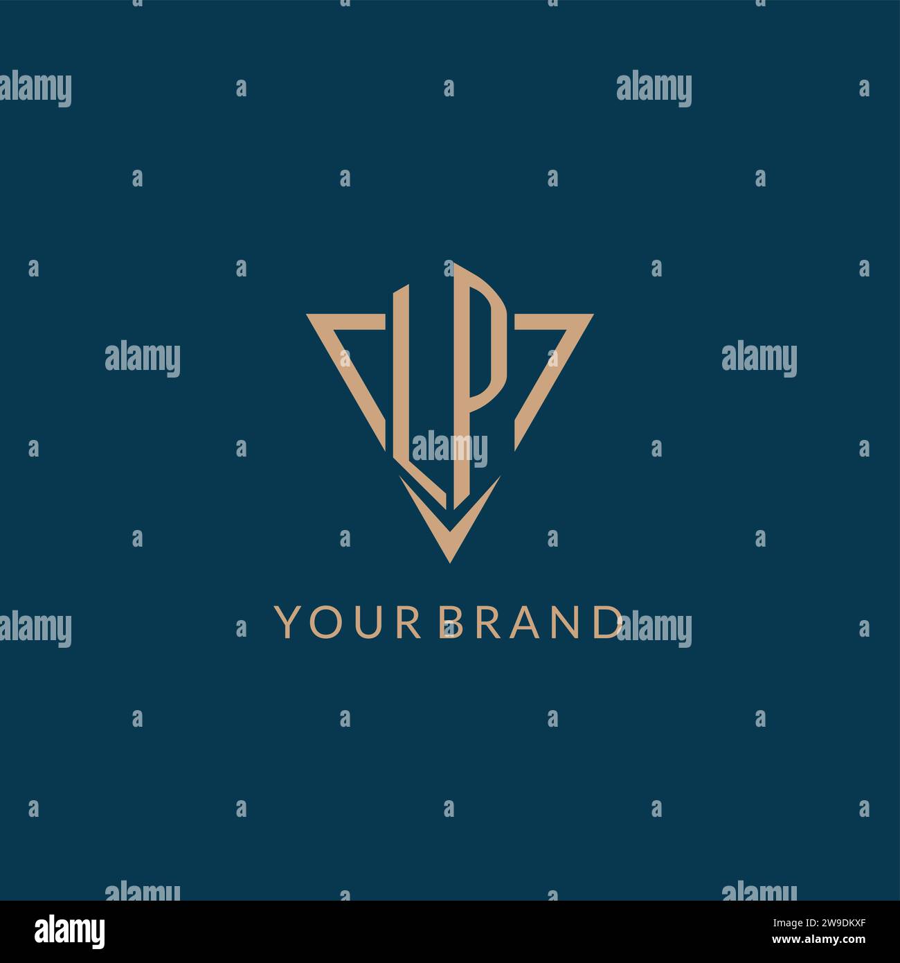 Lp initials logo hi-res stock photography and images - Alamy