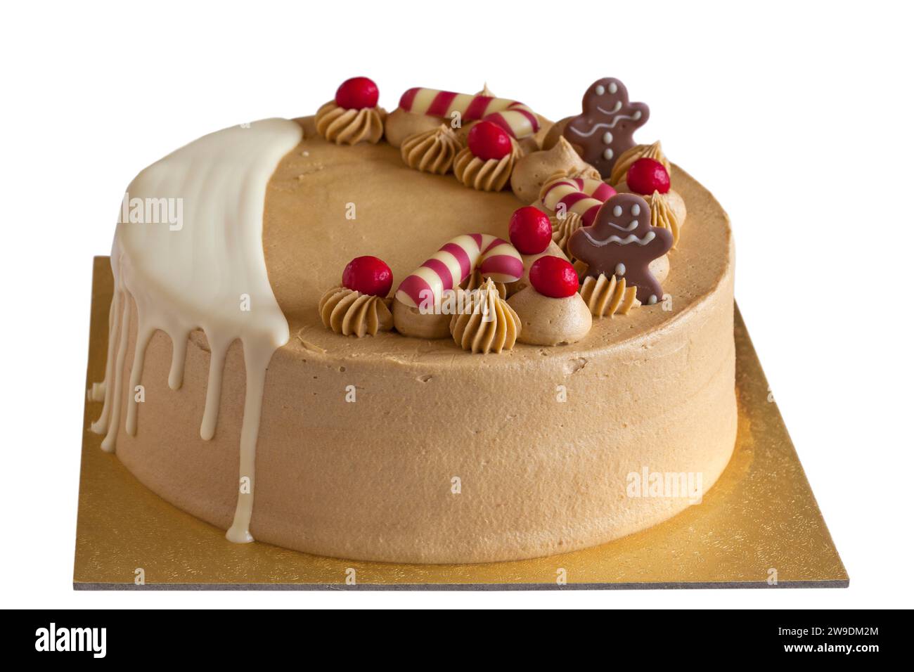 Hand finished christmas caramel cake hi-res stock photography and ...