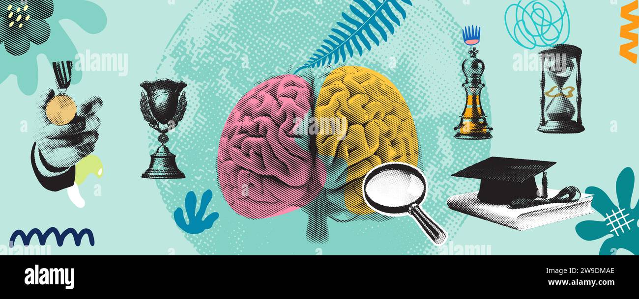 Education collage hi-res stock photography and images - Alamy