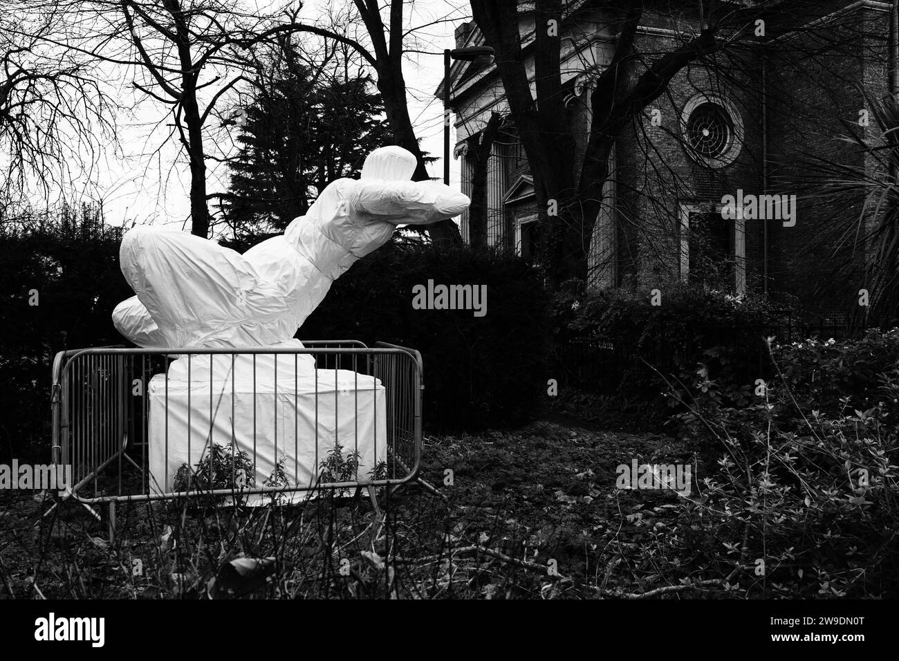 Leaning Woman Sculpture Stock Photo - Alamy