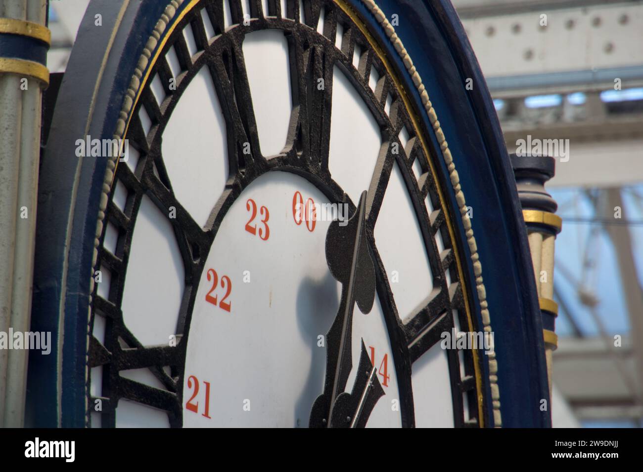 Detail of the famous clock at Waterloo station Stock Photo - Alamy