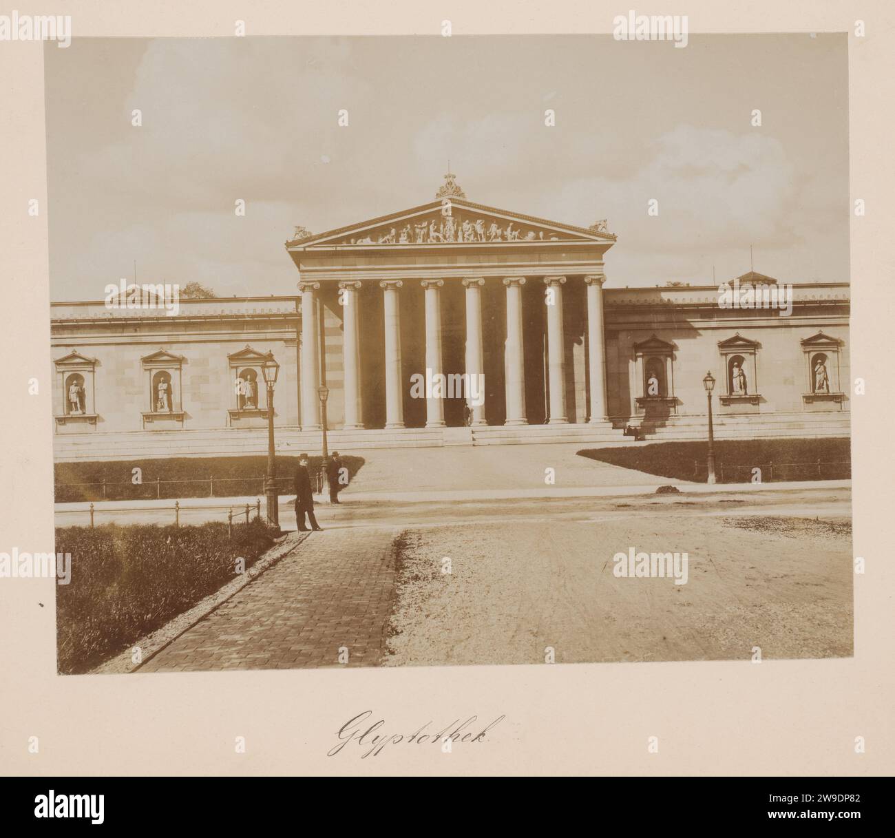 Glyptothek, Königsplatz, Munich, Duitsland, c. 1880 - c. 1910 ...