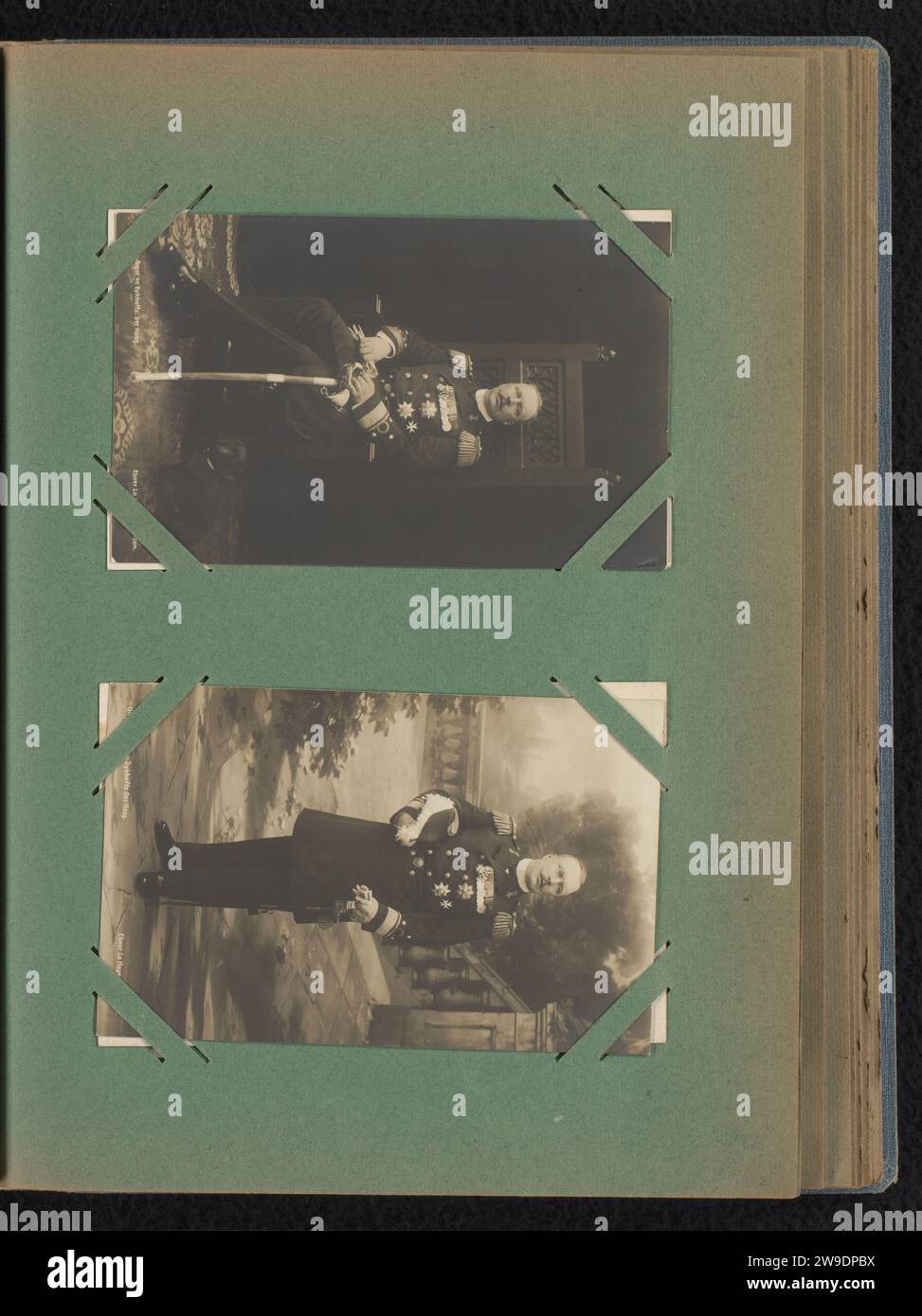 Two postcards with portraits of Prince Hendrik, Ferdinand Robert Ebner ...