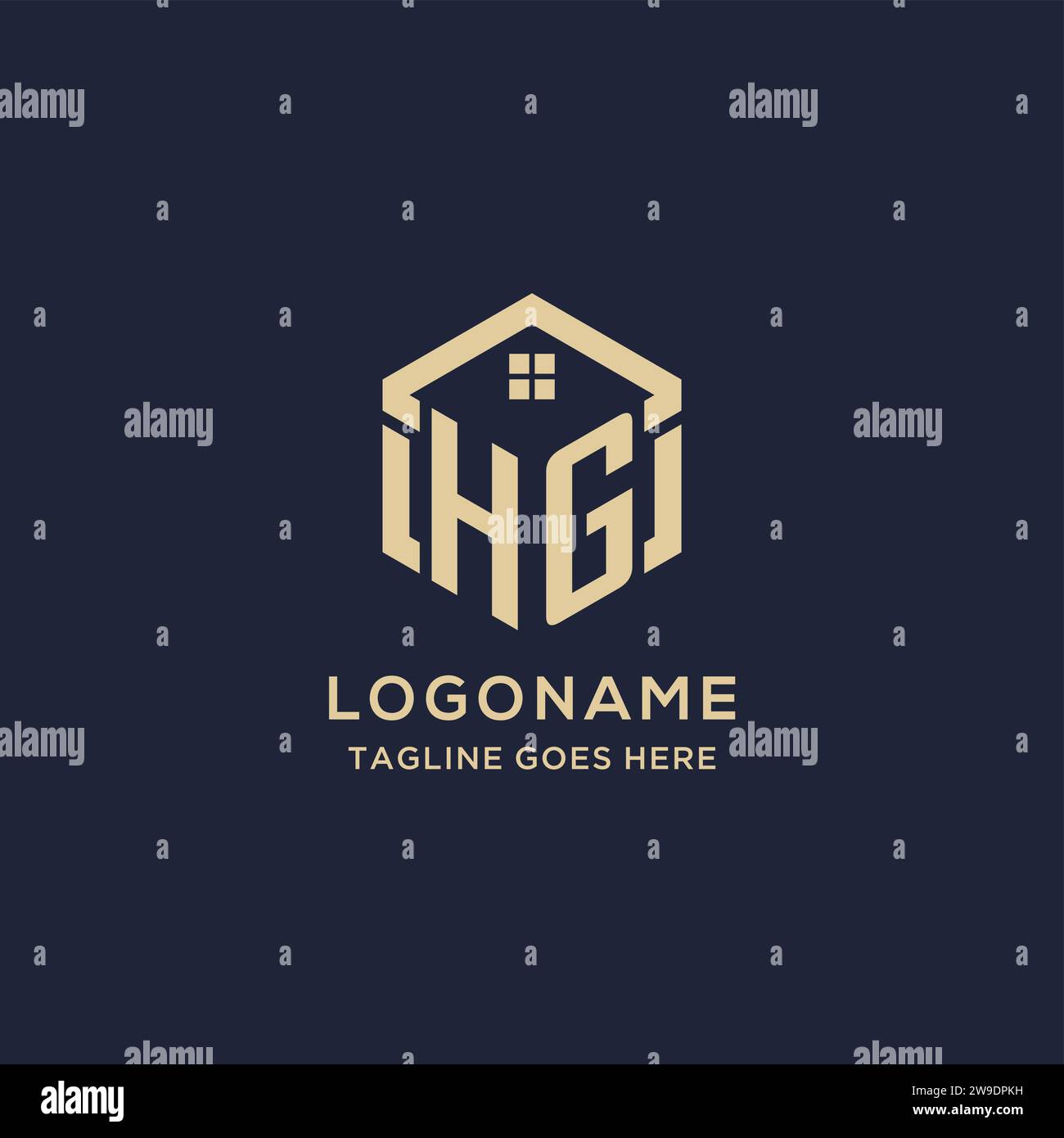 Hg real estate logo hi-res stock photography and images - Alamy