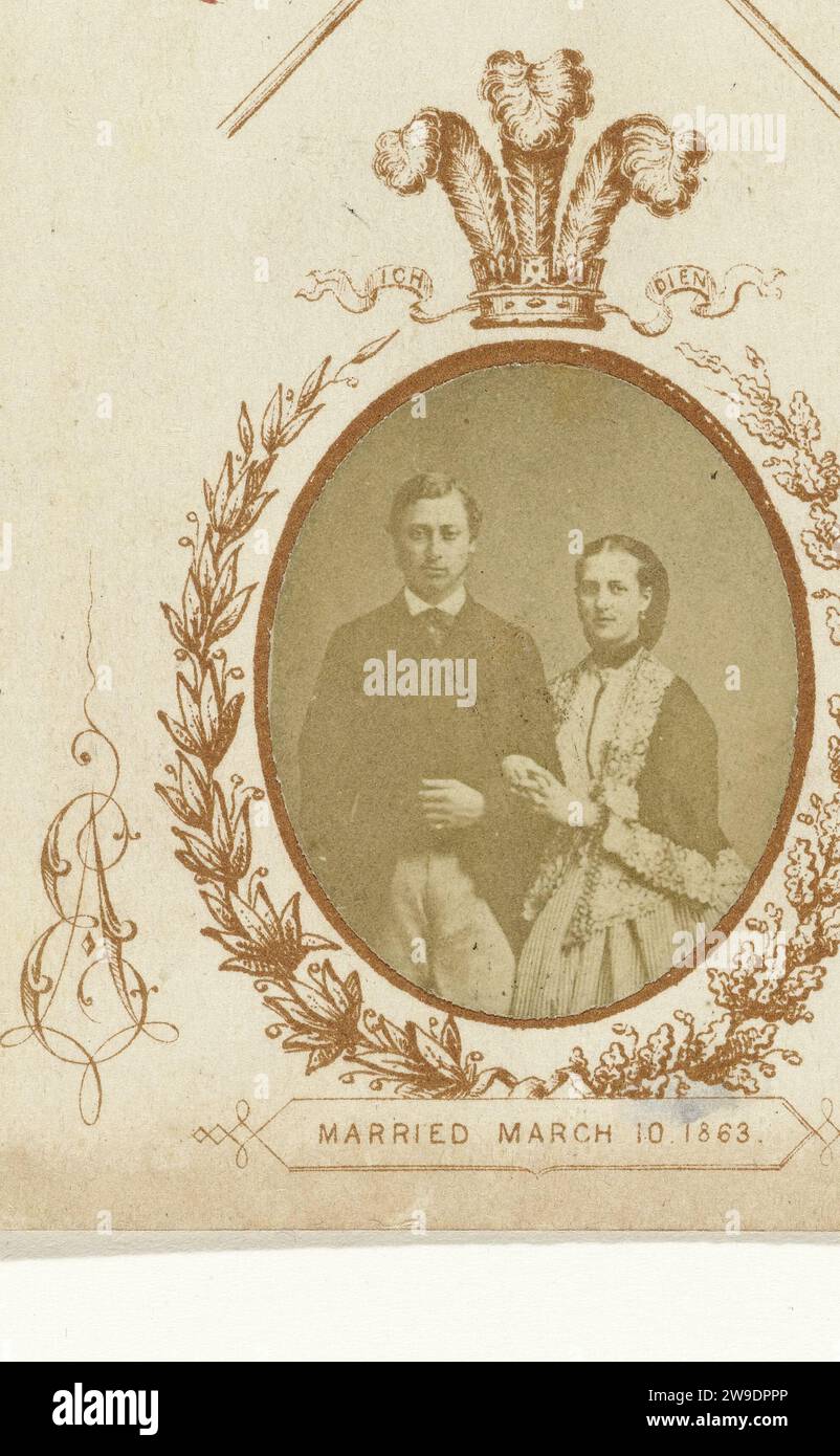 Marriage portrait of Edward, Prince of Wales and Alexandra van Denmark ...