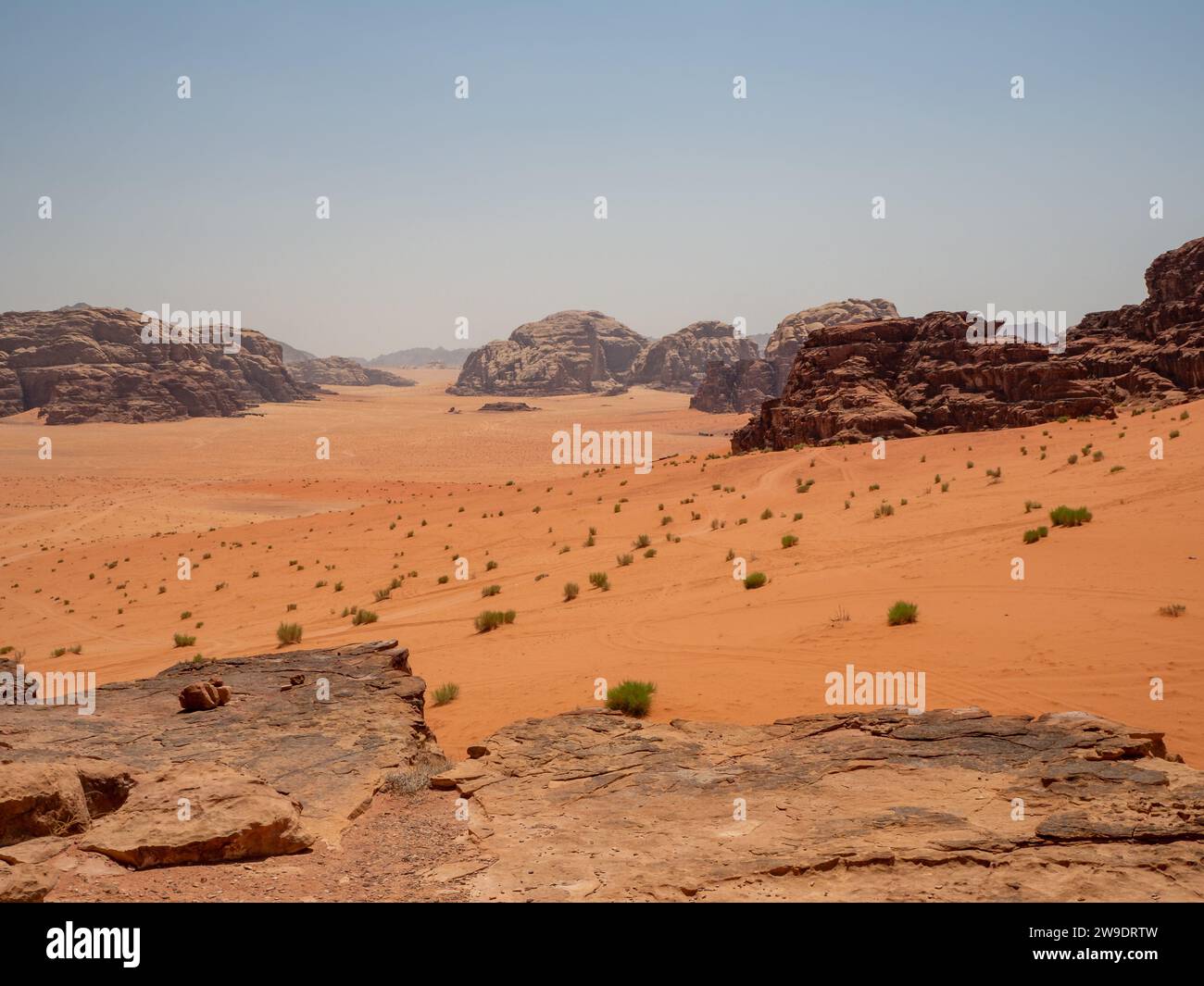 Wadi Rum desert, aka Valley of the Moon, Jordan, Middle East Stock ...