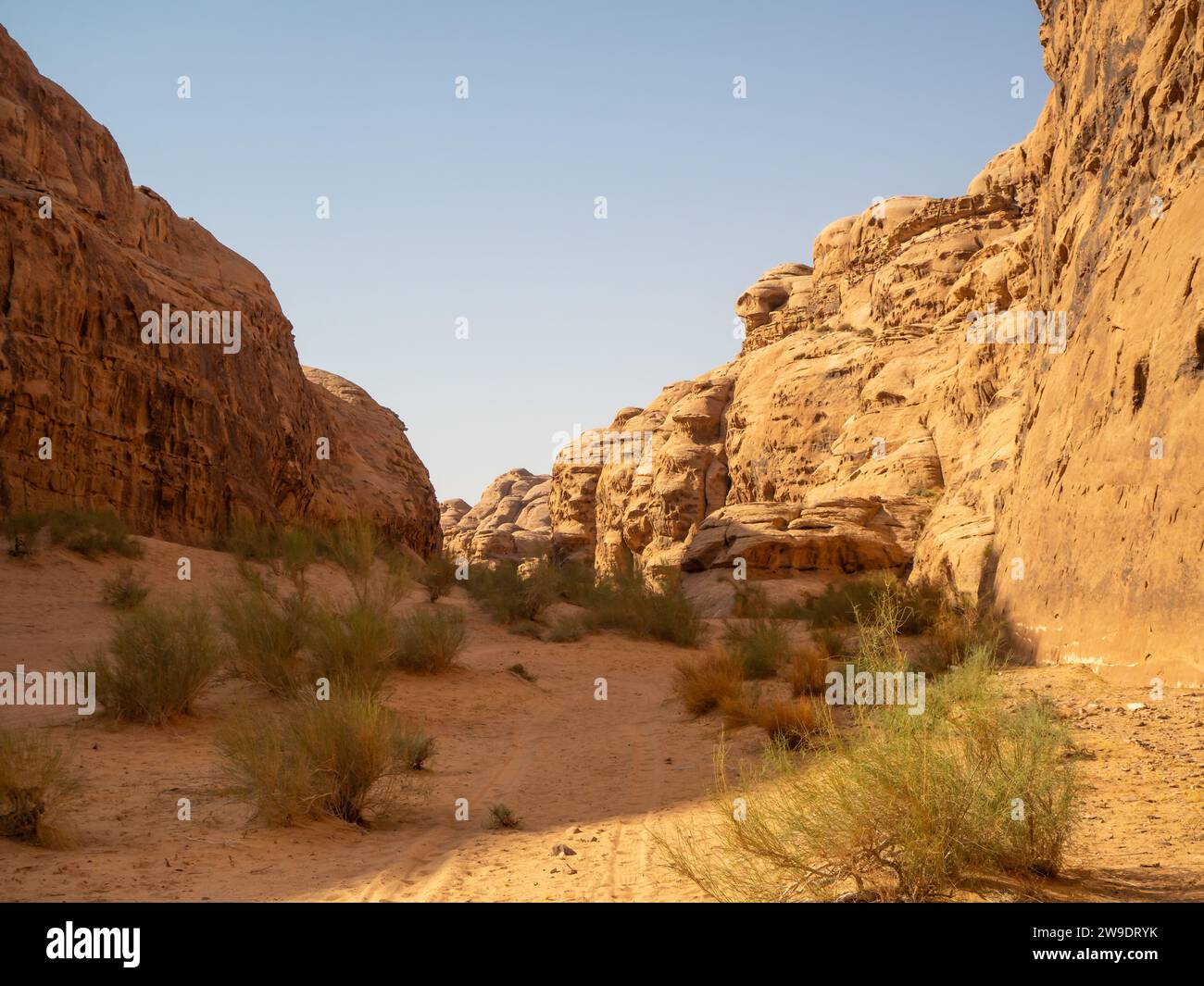 Wadi Rum desert, aka Valley of the Moon, Jordan, Middle East Stock ...