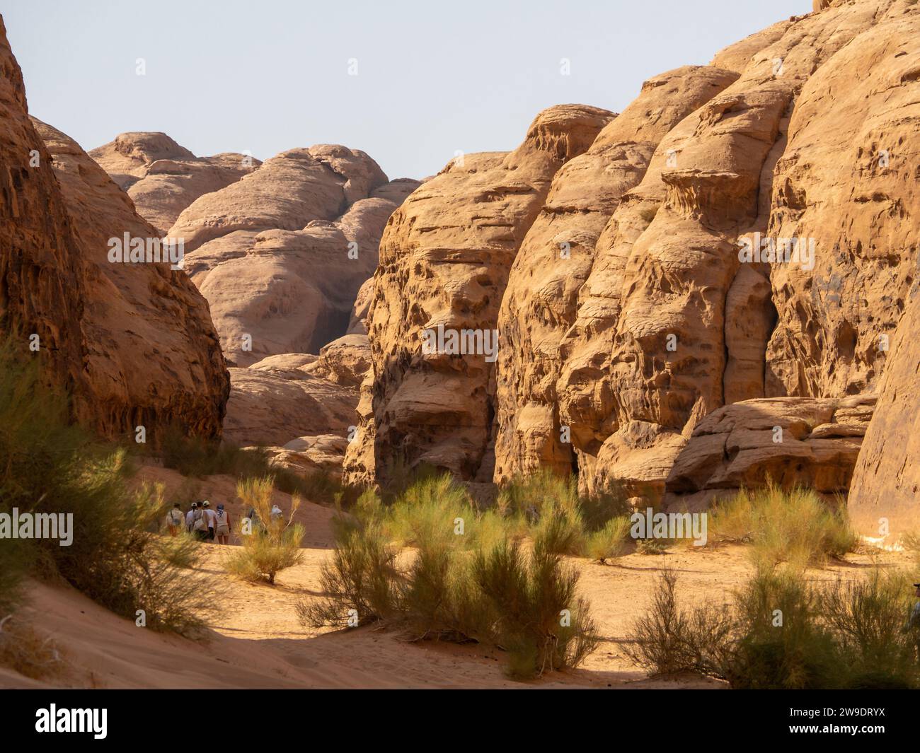 Wadi Rum desert, aka Valley of the Moon, Jordan, Middle East Stock ...