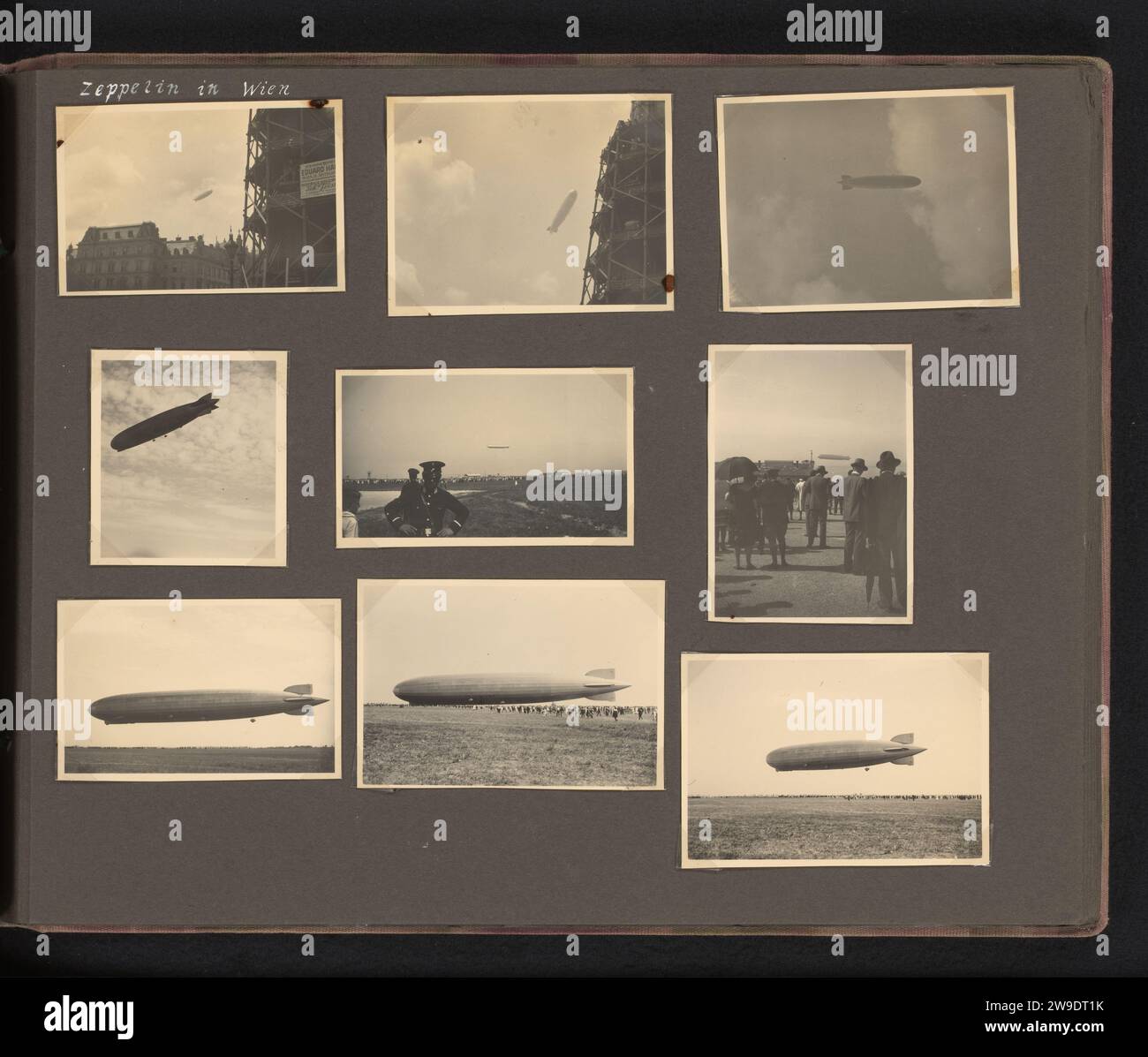 Zeppelin in Vienna, Berti Hoppe (Possible), 1930 - 1931 photograph Nine ...