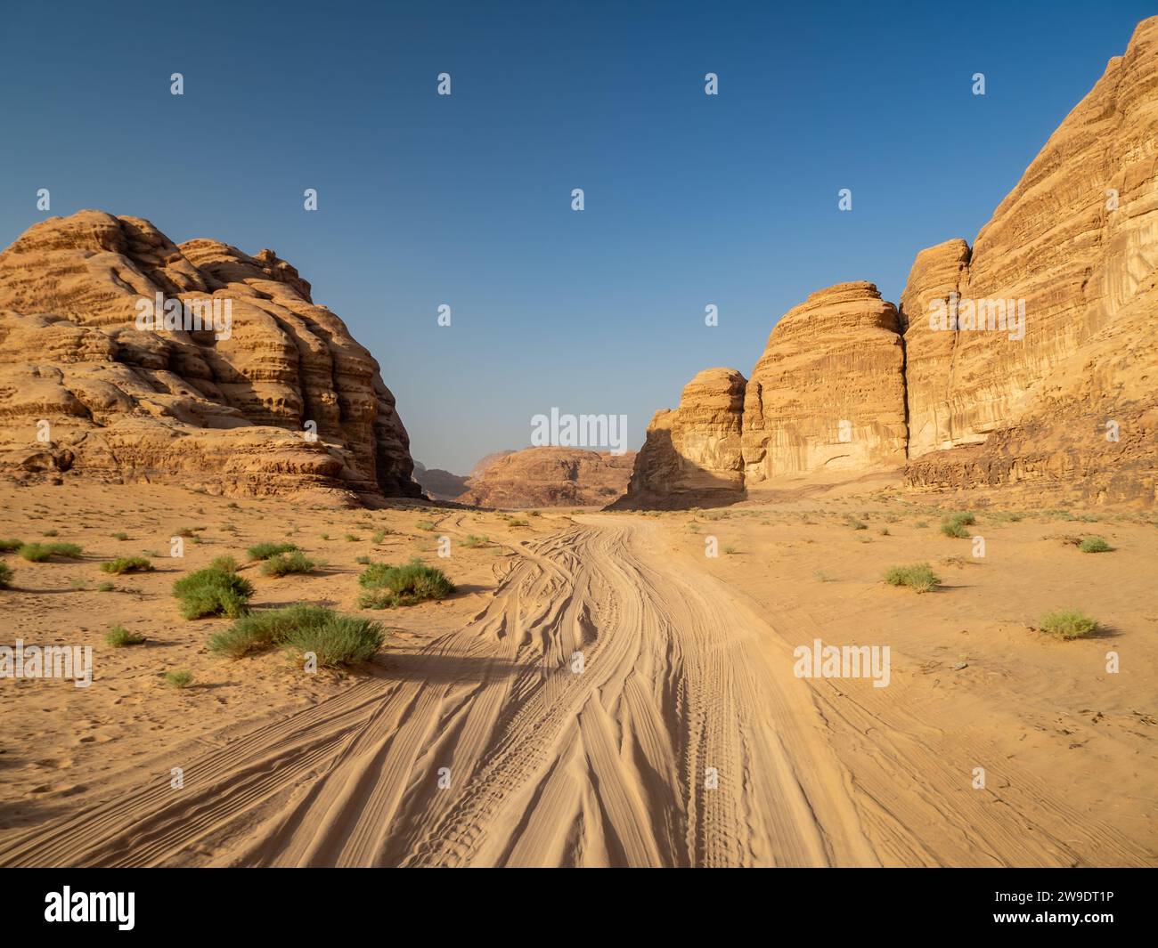 Wadi Rum desert, aka Valley of the Moon, Jordan, Middle East Stock ...