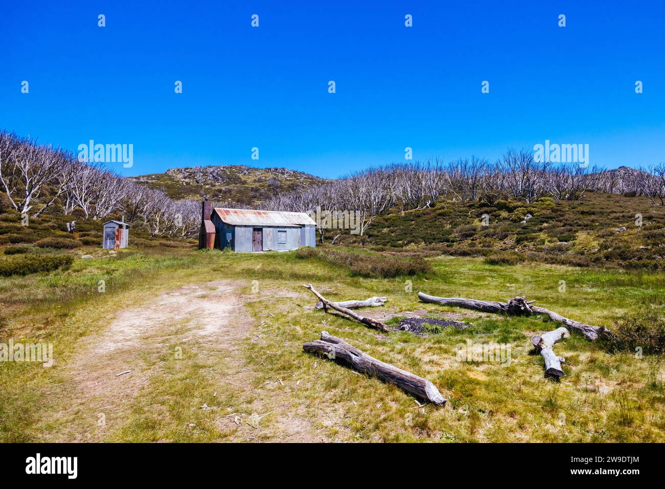 Whites River Hut in Kosciuszko National Park in Australia Stock Photo ...