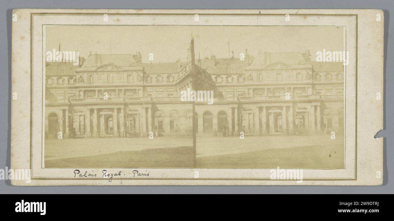 Palais -Royal, Paris, 1857 - 1863 stereograph Paris paper. cardboard ...