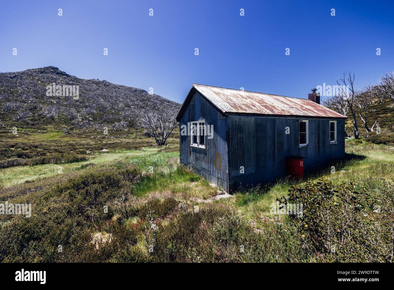 Whites River Hut in Kosciuszko National Park in Australia Stock Photo ...