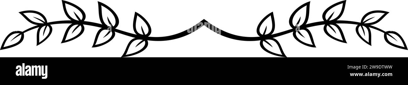 Text divider, border, text border, black with transparent background ...