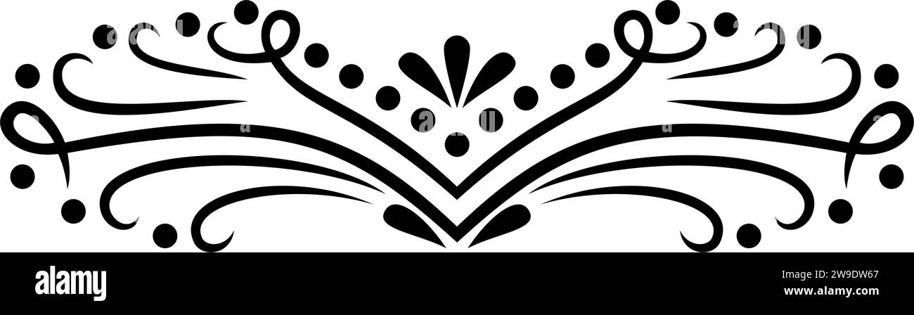 Text divider, border, text border, black with transparent background ...