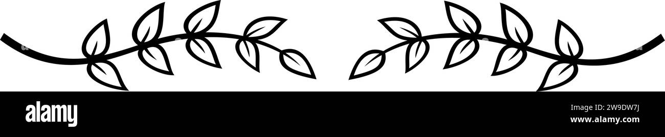 Text divider, border, text border, black with transparent background ...