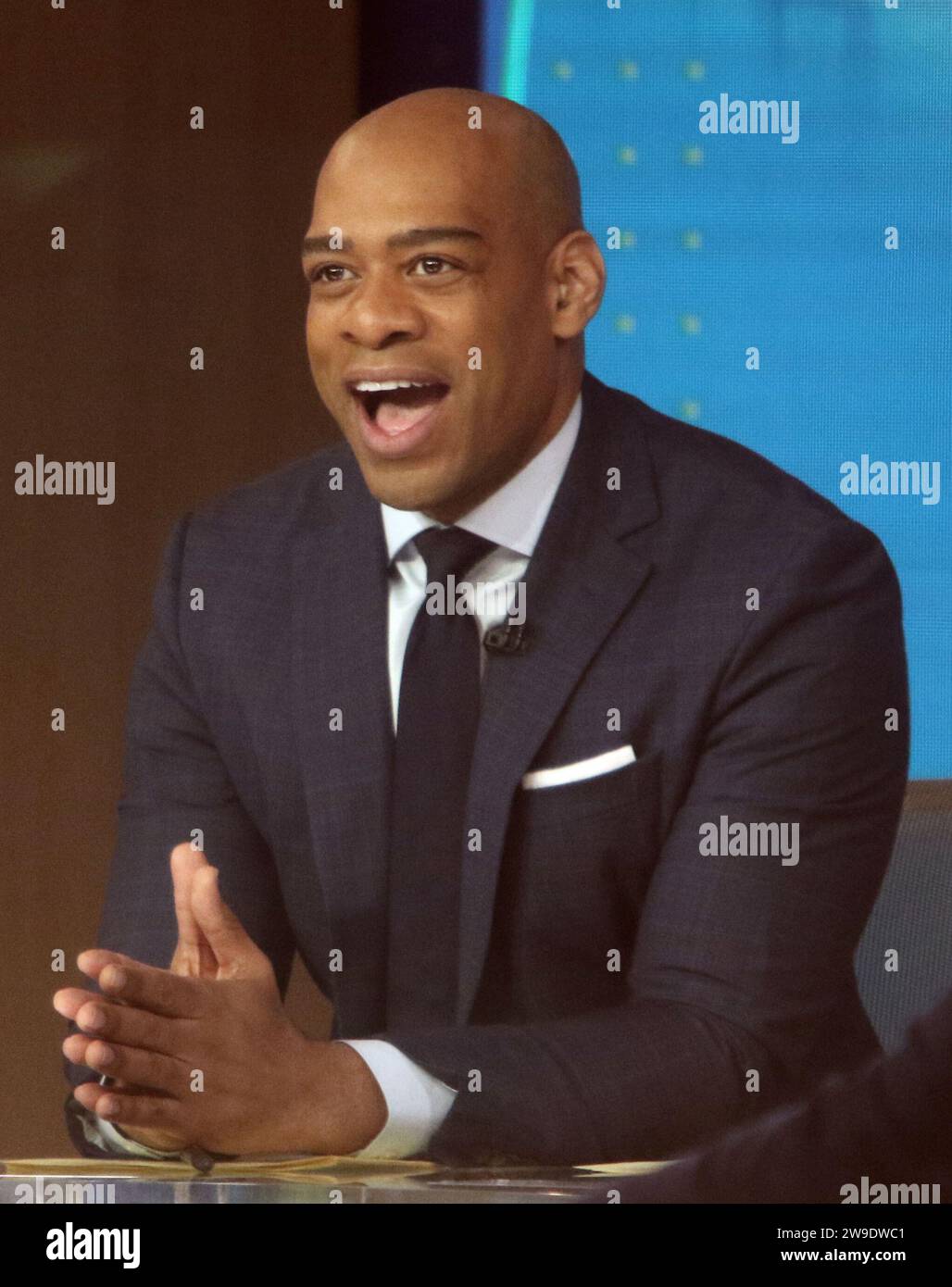 December 26, 2023 DeMarco Morgan, on Good Morning America in New York ...