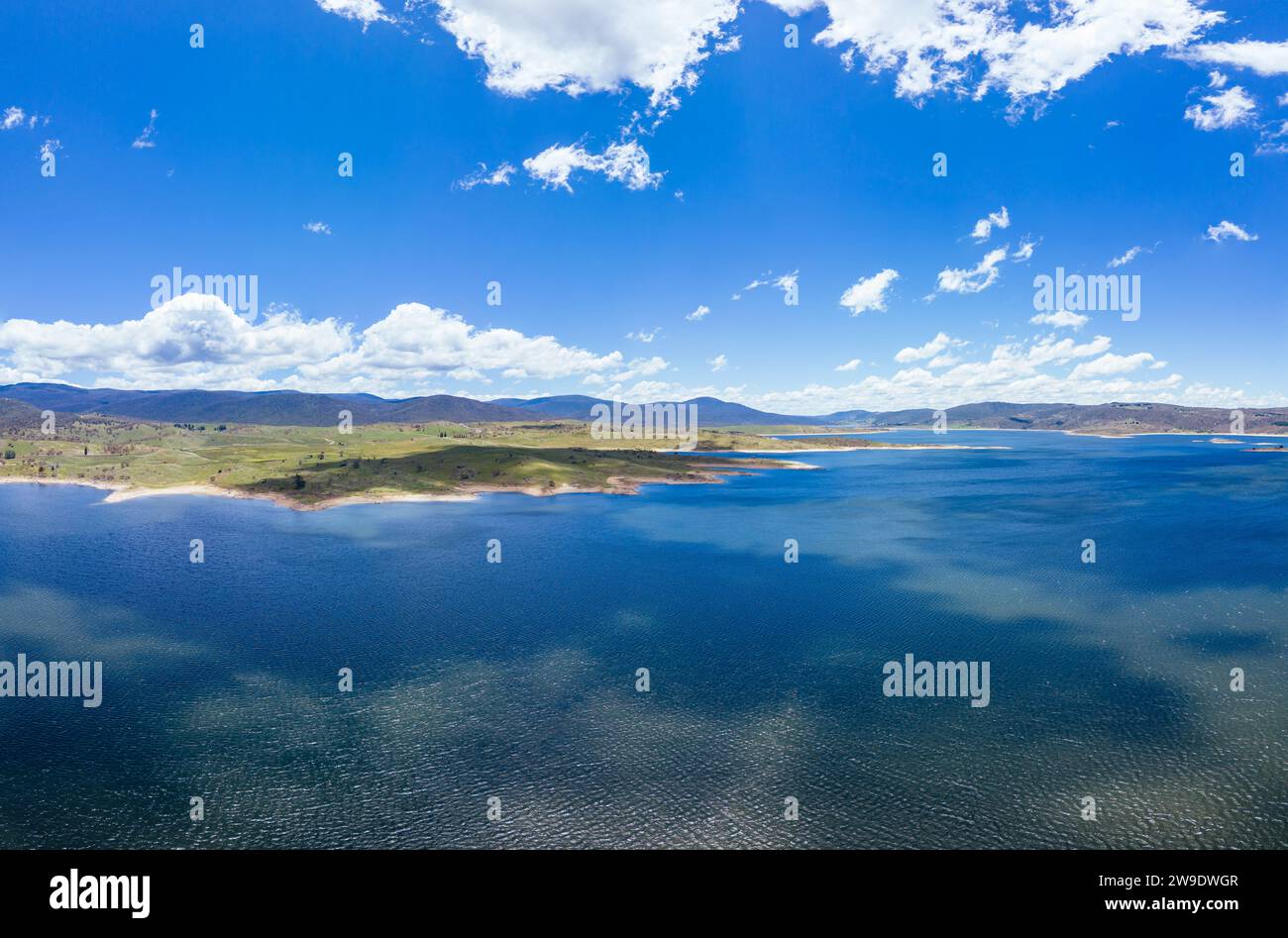 Lake Jindabyne Aerial View in Australia Stock Photo - Alamy