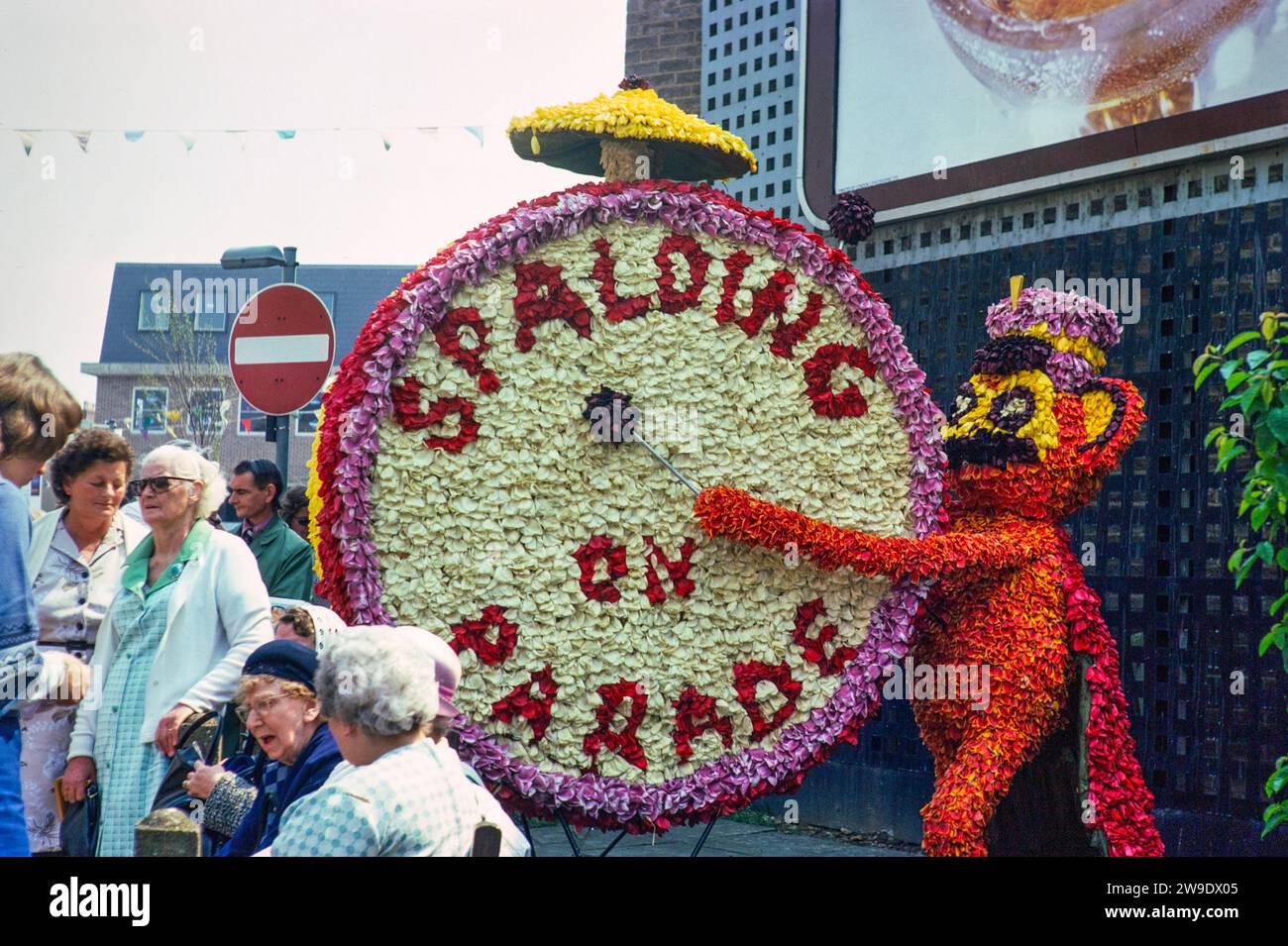 Spalding flower parade, Spalding, Lincolnshire, England, UK May 1976 ...