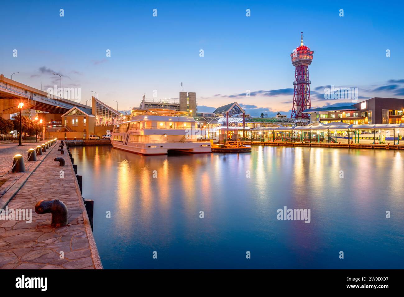 Fukuoka, Japan waterfront cityscape at the port Stock Photo - Alamy