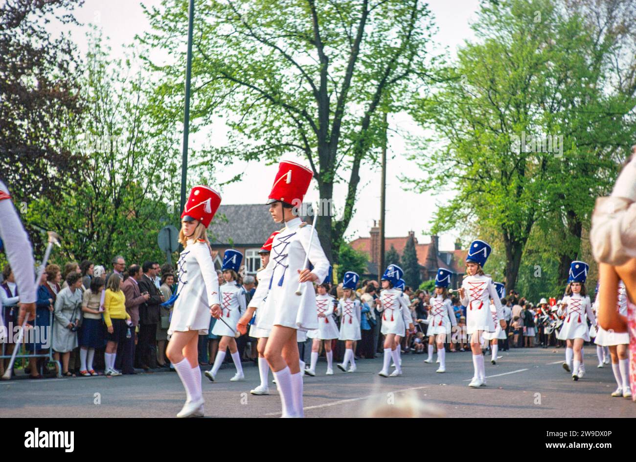 Spalding flower parade, Spalding, Lincolnshire, England, UK May 1976 ...