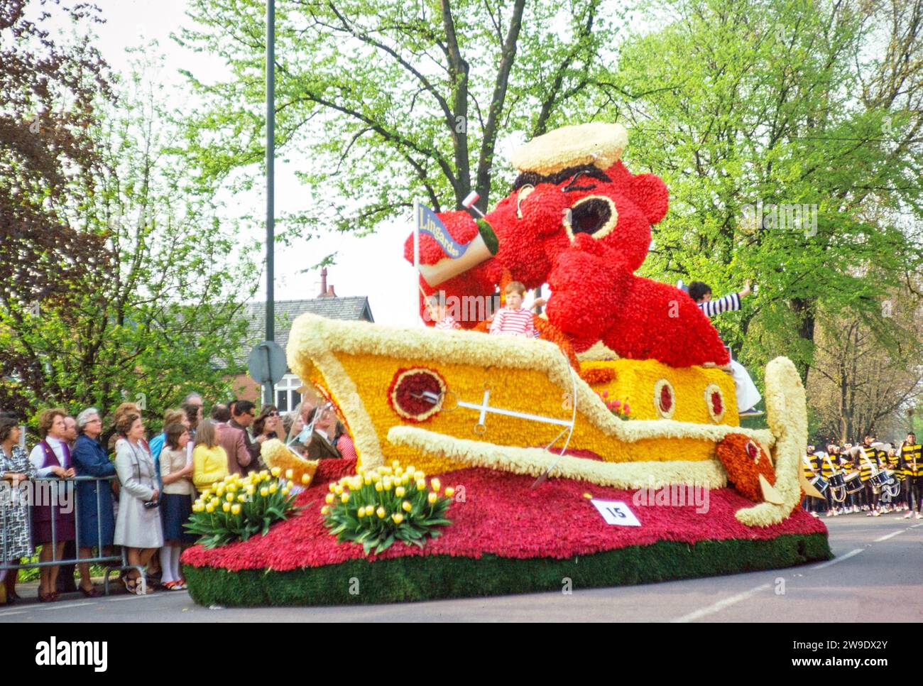 Spalding flower parade, Spalding, Lincolnshire, England, UK May 1976 ...