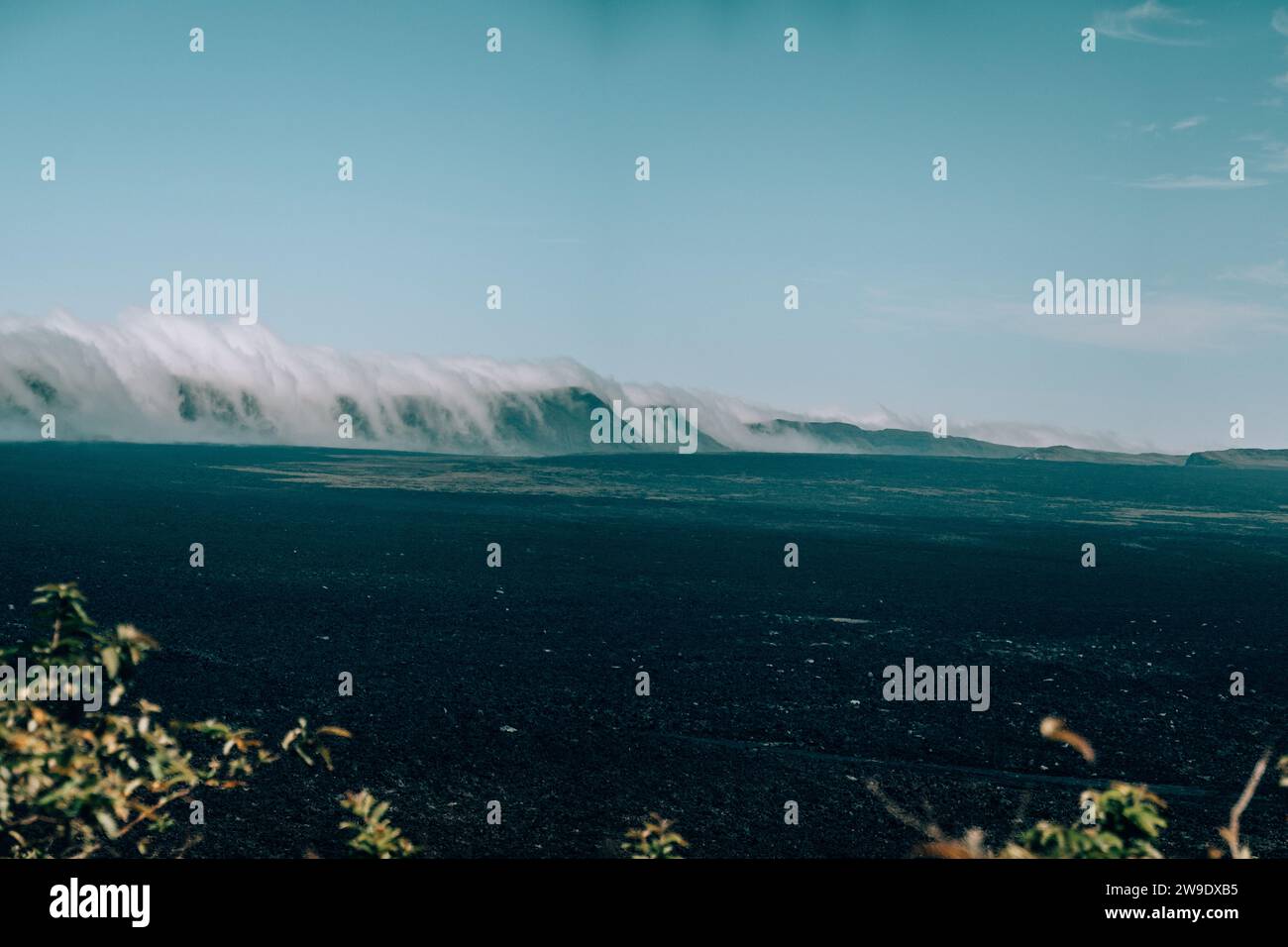Expansive view of the volcanic landscape from Volcano Chico, Isla ...