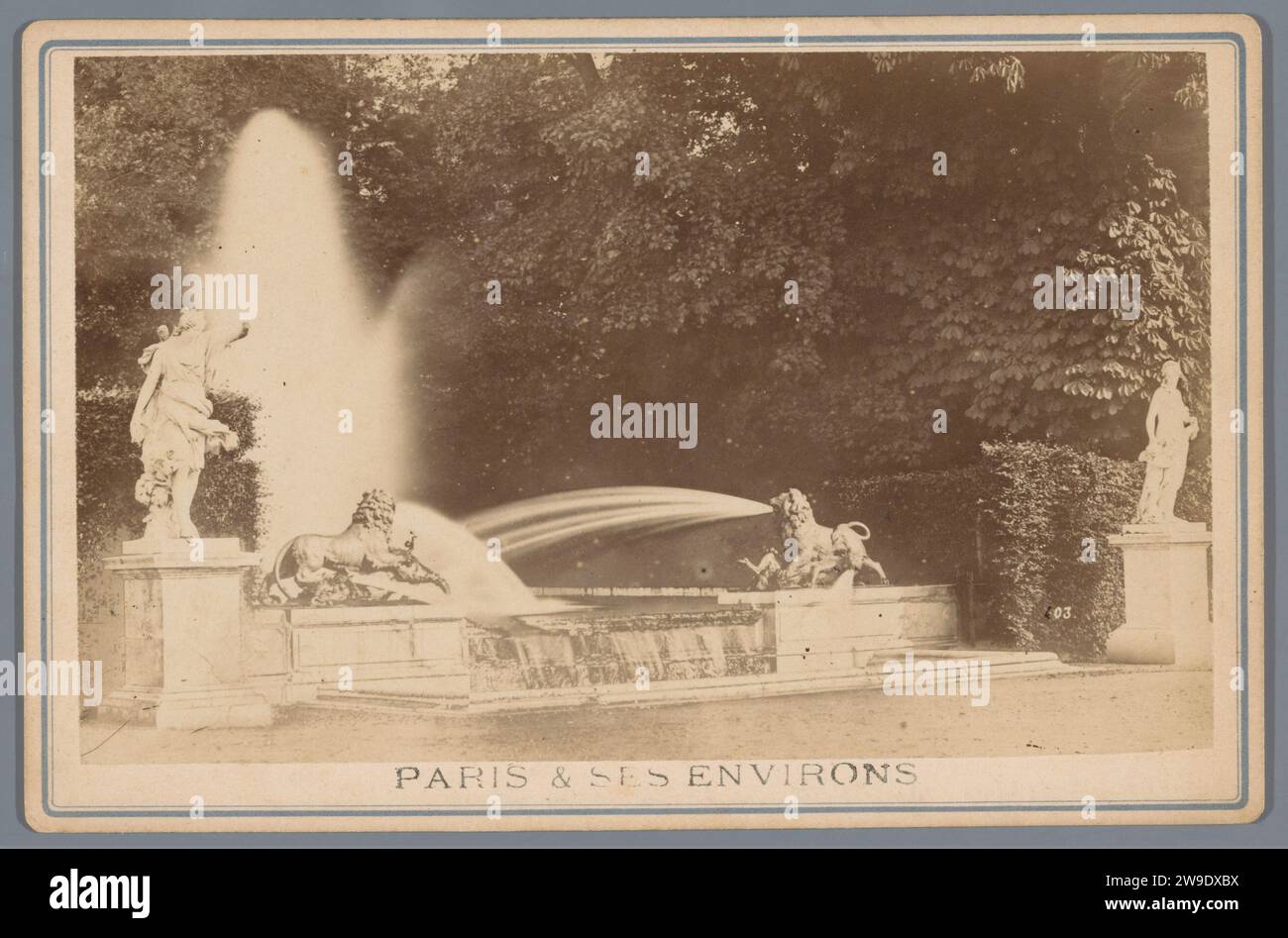 Fountain in the garden of Versailles, Anonymous, c. 1865 - c. 1875 ...
