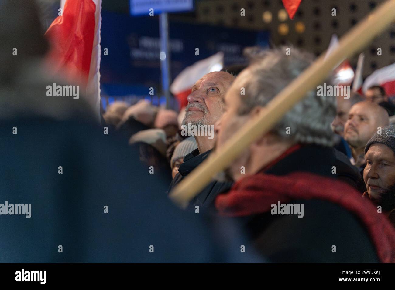 Polish MP Antoni Macierewicz from the Law and Justice PiS party ...