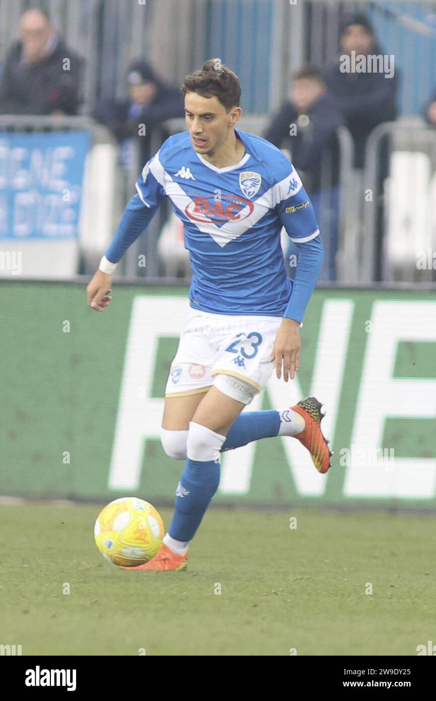 Brescia, Italy. 26th Dec, 2023. Nicolas Galazzi of Brescia FC play the ...