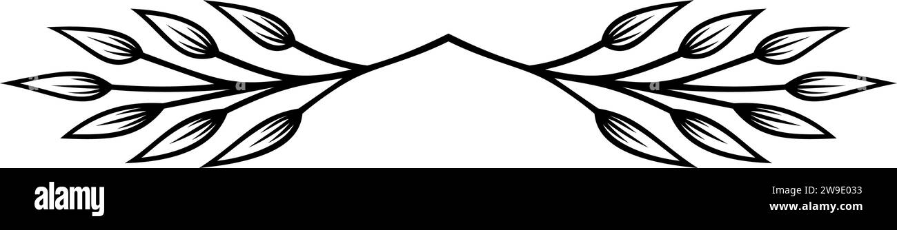 Text divider, border, text border, black with transparent background ...