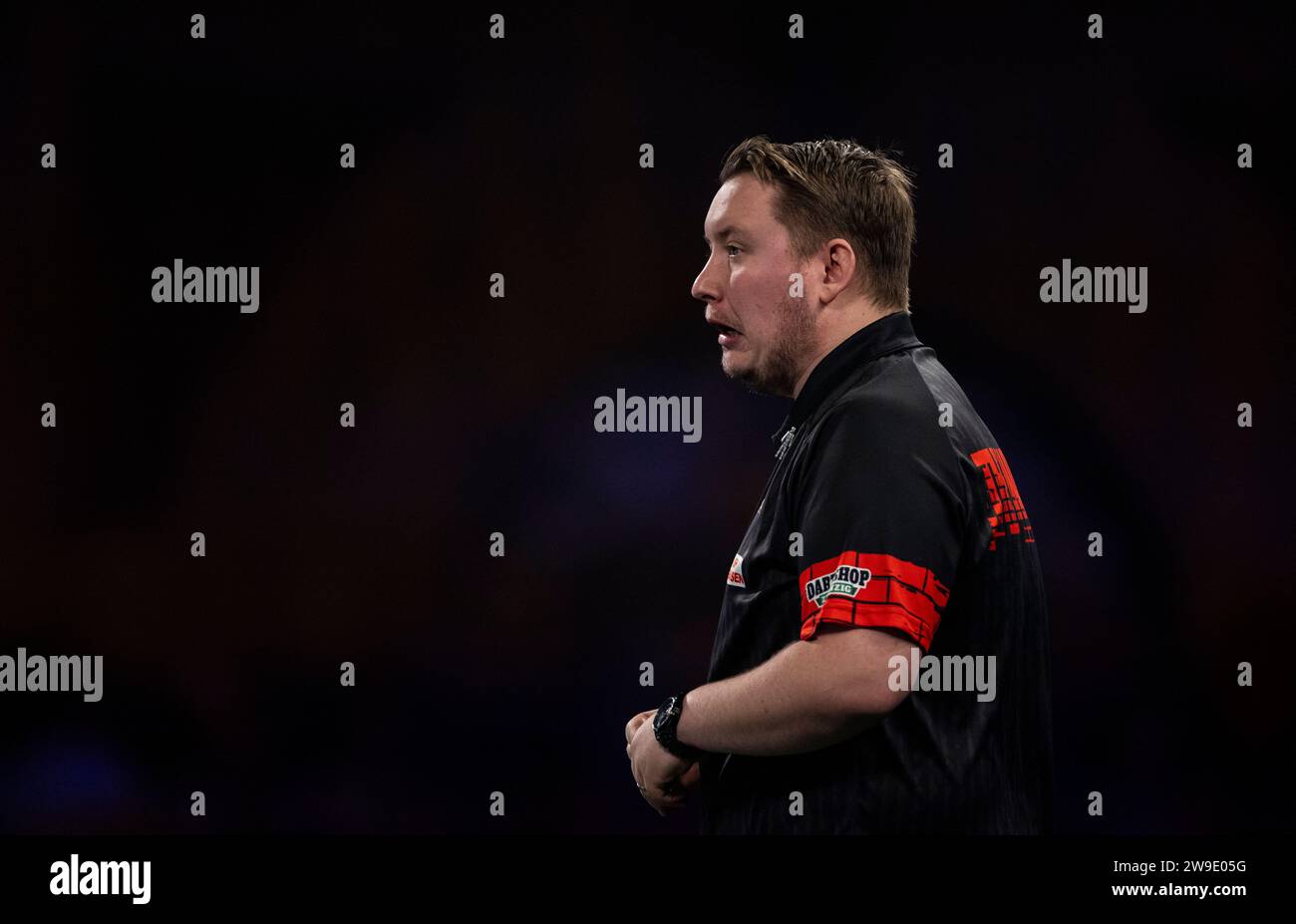 Martin Schindler reacting in his match against Scott Williams on day ...