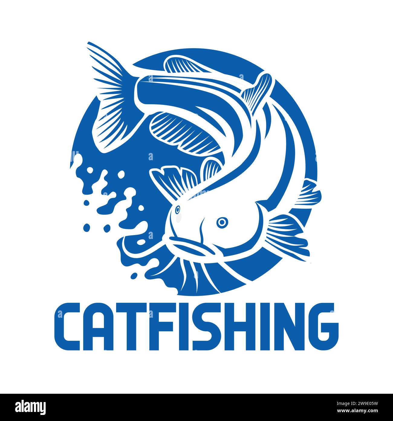 Catfish Fishing Logo. Catfish Mascot Vector Design. Catfish Logo Design ...
